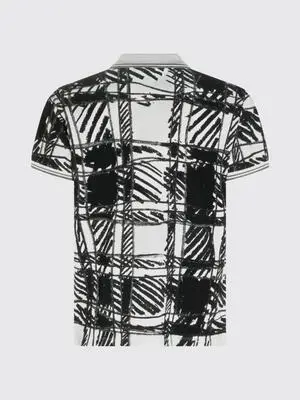 VIVIENNE WESTWOOD Slim Fit Orb Logo Abstract Print Cotton Polo