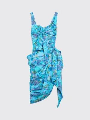 Chloé Off-the-shoulder Floral Cotton Bustier Mini Dress