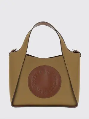 Stella McCartney Stella McCartney Logo Canvas Handbag With Removable Pouch Beige