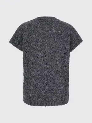 Fabiana Filippi Short-sleeved Crewneck Top - Grey 1