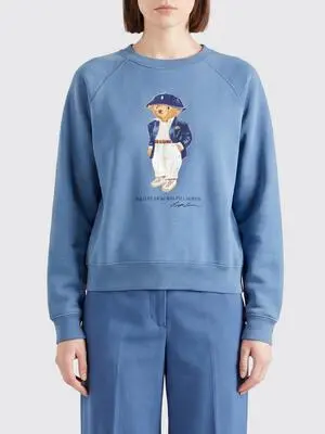 Polo Ralph Lauren Teddy Bear Print Cotton Blend Crewneck Sweatshirt