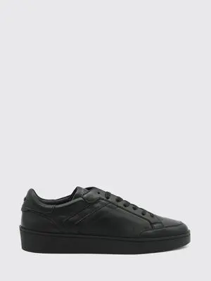 Canali Low-top Leather Trainers - Black