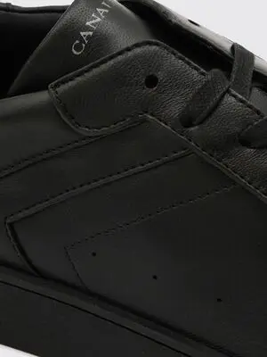 Canali Low-top Leather Trainers - Black