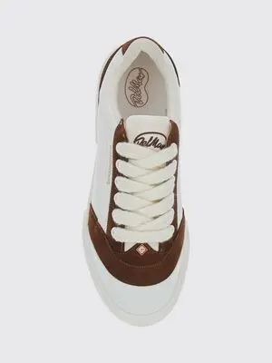 Casablanca Bi Leather And Fabric Sneakers With Round Toe - Brown