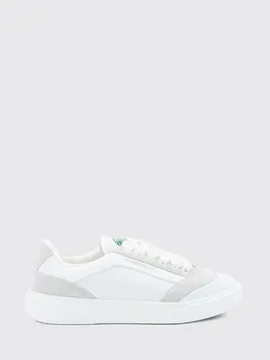 Casablanca Bi-material Round Toe Lace-up Sneakers - White 1