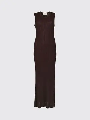 ATOMO FACTORY Off-the-shoulder Ribbed Midi Dress