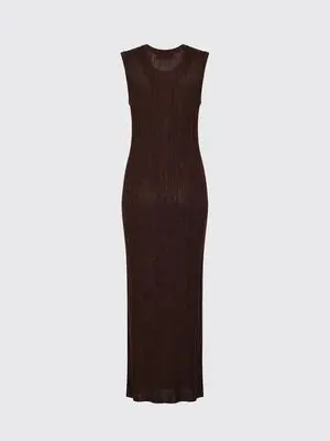 ATOMO FACTORY Off-the-shoulder Ribbed Midi Dress