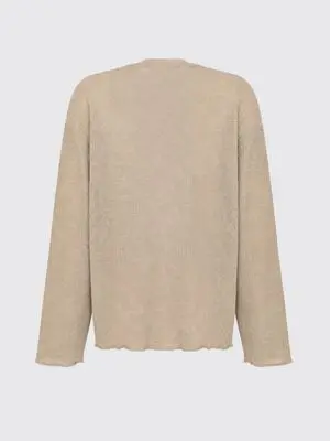 ATOMO FACTORY Linen Blend V-neck Jumper With Three-button Closure
