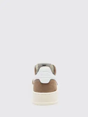 AUTRY Medalist Low Two-tone Calfskin And Suede Trainers - White