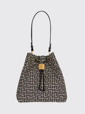 Balmain Jacquard Monogram Backpack - Ivory