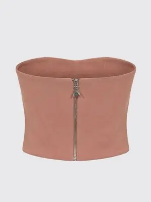 Patrizia Pepe Stretch Jersey Bustier Top With Sweetheart Neckline