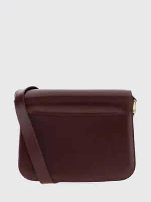 A.p.c. Grace Crossbody Bag In Smooth Leather - Wine
