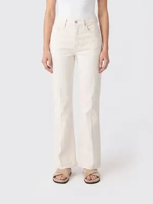 CYCLE Mid-rise Flared Jeans In Stretch Denim - White
