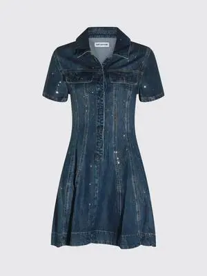 SELF-PORTRAIT Lyocell Mini Chemisier Dress