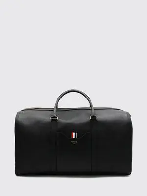 Thom Browne Grained Calfskin Leather Travel Bag - Black