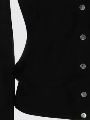 Alexander Wang V-neck Wool Cardigan With Contrast Logo