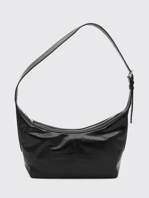 Alexander Wang Curved Leather Shoulder Bag - Black