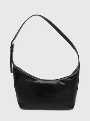 Alexander Wang Curved Leather Shoulder Bag - Black