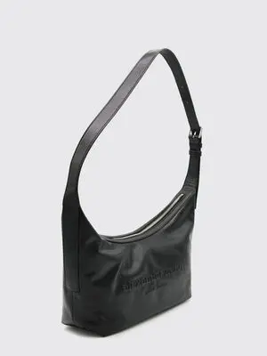 Alexander Wang Curved Leather Shoulder Bag - Black