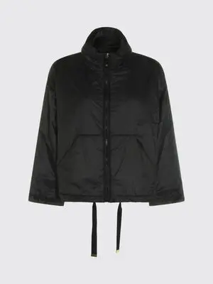 Max Mara Short Down Jacket With High Neck And Drawstring Hem - Black