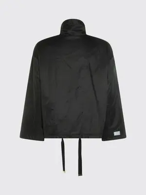 Max Mara Short Down Jacket With High Neck And Drawstring Hem - Black