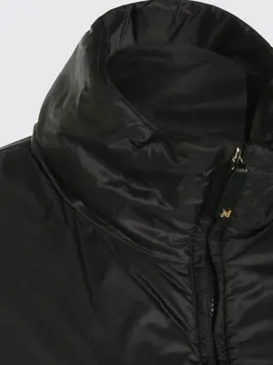 Max Mara Short Down Jacket With High Neck And Drawstring Hem - Black