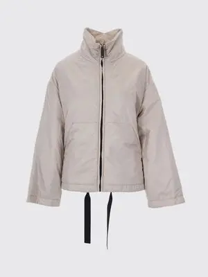 Max Mara Short Down Jacket In Technical Fabric With High Neck And Drawstring Hem - Ice