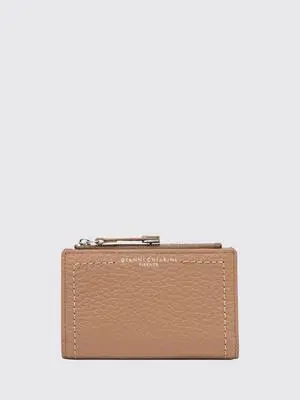 GIANNI CHIARINI Grained Leather Bifold Wallet With Laminated Logo And Coin Pocket