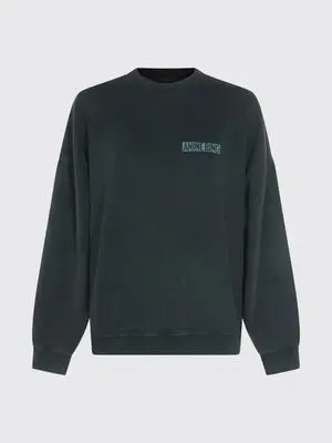 ANINE BING Cotton Crewneck Sweatshirt With Relaxed Fit And Back Logo