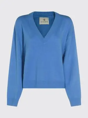ANINE BING V-neck Pure Cashmere Jumper With Relaxed Fit For