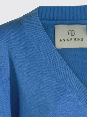 ANINE BING V-neck Pure Cashmere Jumper With Relaxed Fit For