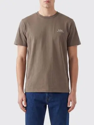 A.p.c. Cotton T-shirt With Contrast Logo - White