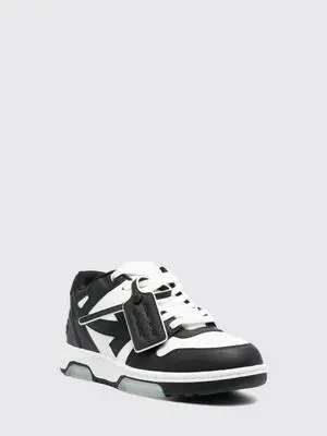 Off-White Out Of Office Leather And Recycled Polyester Sneakers - White 1