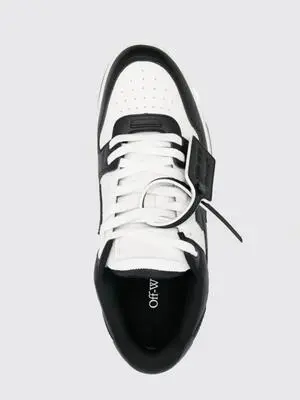 Off-White Out Of Office Leather And Recycled Polyester Sneakers - White 1