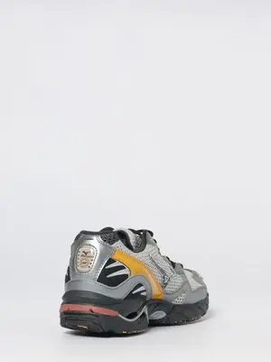 Mizuno Wave Rider Low-top Mesh Sneakers With Serrated Rubber Sole - Grey