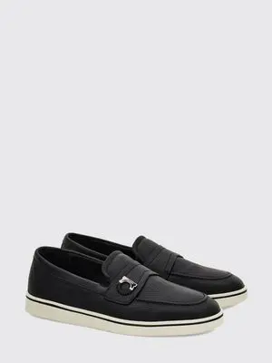 FERRAGAMO Gancini Loafers - Black