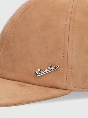 Borsalino Suede Baseball Cap - Brown