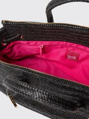 SECRET PON-PON Woven Handbag - Black