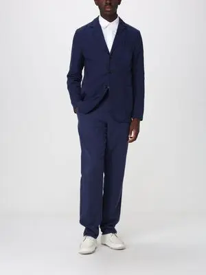 Aspesi Single-breasted Cotton Blazer With Lapel Collar And Patch Pockets
