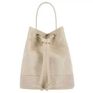 MARHEN.J Neutrals Recycled Nylon Bucket Bag Lexy - Beige
