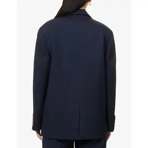 ME+EM Icon Single-breasted Oversized Linen And Cotton-blend Blazer