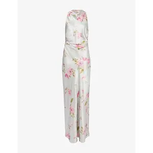 REFORMATION Anaiis Floral-print Silk Maxi Dress