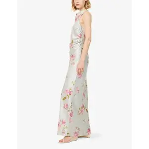 REFORMATION Anaiis Floral-print Silk Maxi Dress