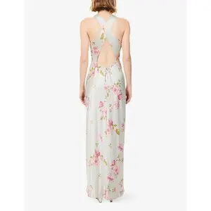 REFORMATION Anaiis Floral-print Silk Maxi Dress