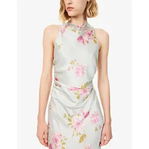 REFORMATION Anaiis Floral-print Silk Maxi Dress