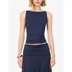 REFORMATION Demi Knit Stretch-jersey Top And Skirt Set