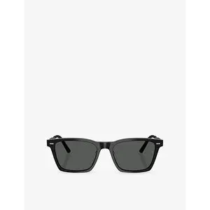 Oliver Spencer Ov5624su R-19 Square-frame Acetate Sunglasses - Black