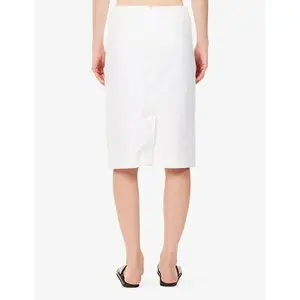 REFORMATION Fleur Column Linen Midi Skirt