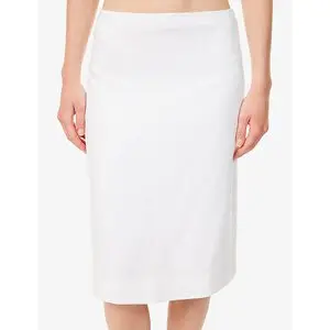 REFORMATION Fleur Column Linen Midi Skirt
