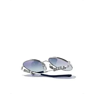 Chanel Ch4282 Pantos-frame Metal Sunglasses